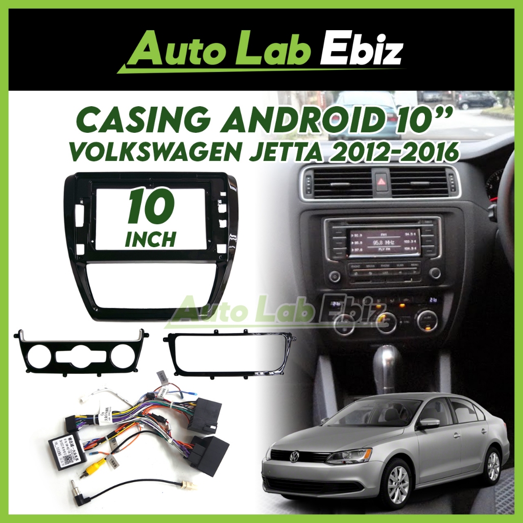 Volkswagen Jetta 2012-2016 Android Player Casing 10" inch with Socket ...