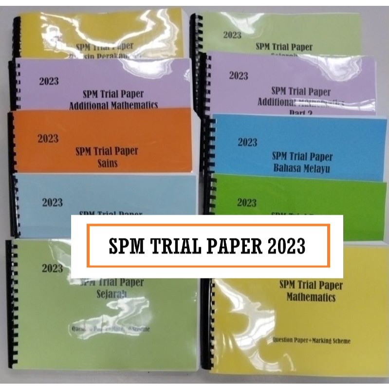SPM Trial Paper+ Skema Jawapan 2023 | Shopee Malaysia