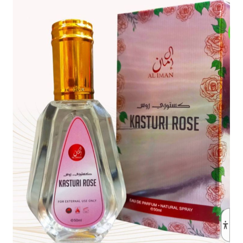 PERFUME AL IMAN KASTURI ROSE 50ML | Shopee Malaysia