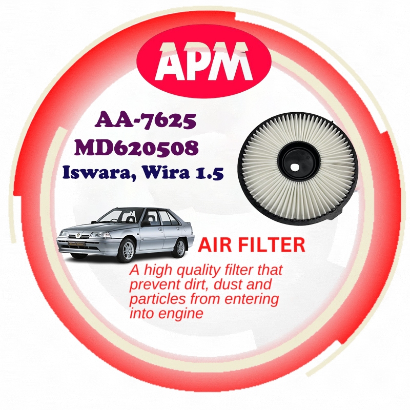 PROTON SAGA 12, ISWARA, WIRA 1.5 APM Air Filter AA-7625 / MD620508 ...