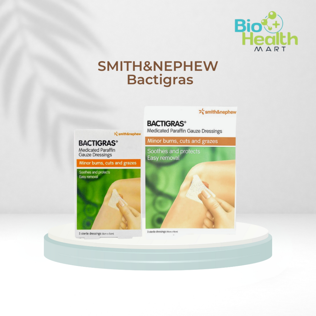 SMITH&NEPHEW Bactigras (10cmx10cm- 3's) & (5cmX5cm-5's) | Shopee Malaysia