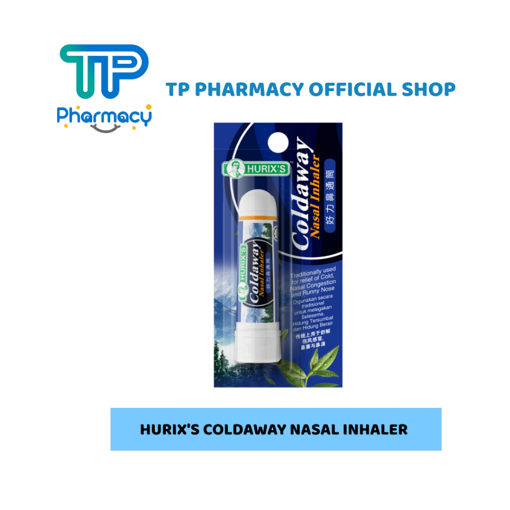 HURIX'S COLDAWAY NASAL INHALER 2ML For blocked nose, flu | Shopee Malaysia