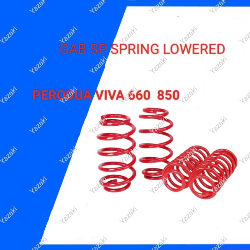 GM-PRD9993 (1set=4pcs) GAB SUPER SPORT LOWERED COIL SPRING PERODUA VIVA ...