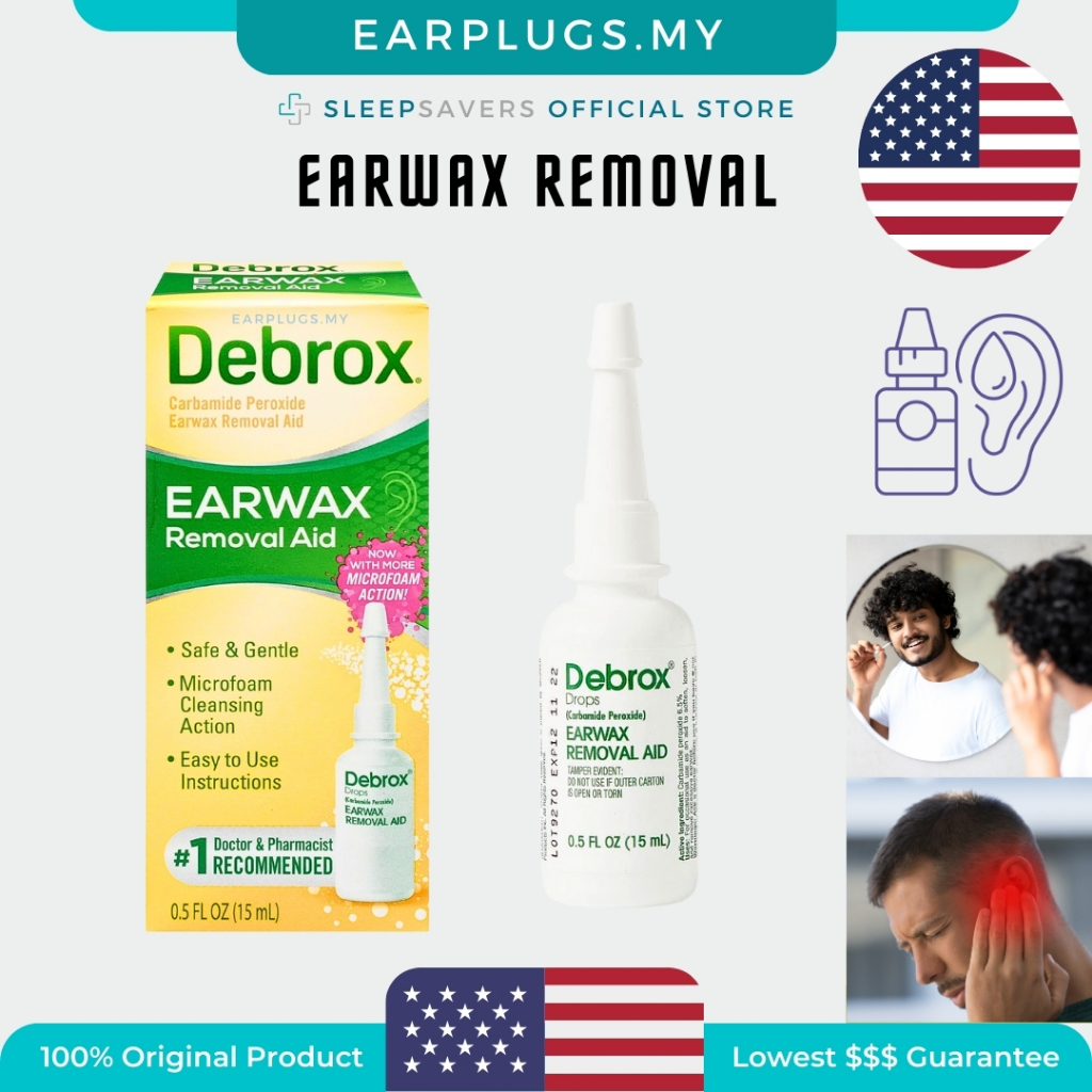 🇺🇸 USA Debrox Ear Wax Removal Kit | Removal Drops for Cleaning Ears ...