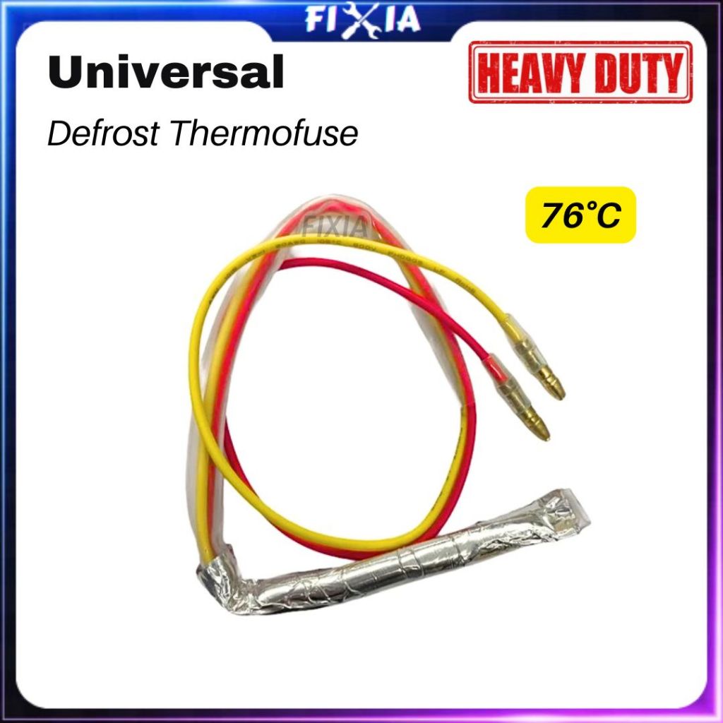 Heavy Duty Universal 76°C Refrigerator Fridge Defrost Thermal Fuse ...