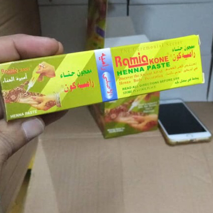 kuku dan Lukisan tangan) ORIGINAL Rami Kone Henna 1Box 12Piecs /Inai ...