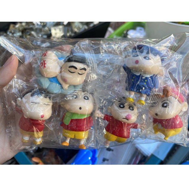 SHIN CHAN FIGURES 6PCS SIN CHAN FIGURE PVC FIGURINE CAKE TOPPER ...