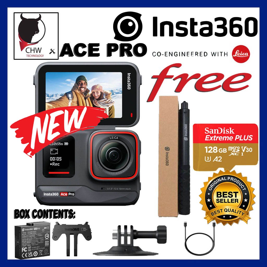 READY STOCK INSTA360 ORIGINAL MALAYSIA ACE PRO LEICA STANDALONE MCMC SIRIM APPROVED(NEW ...