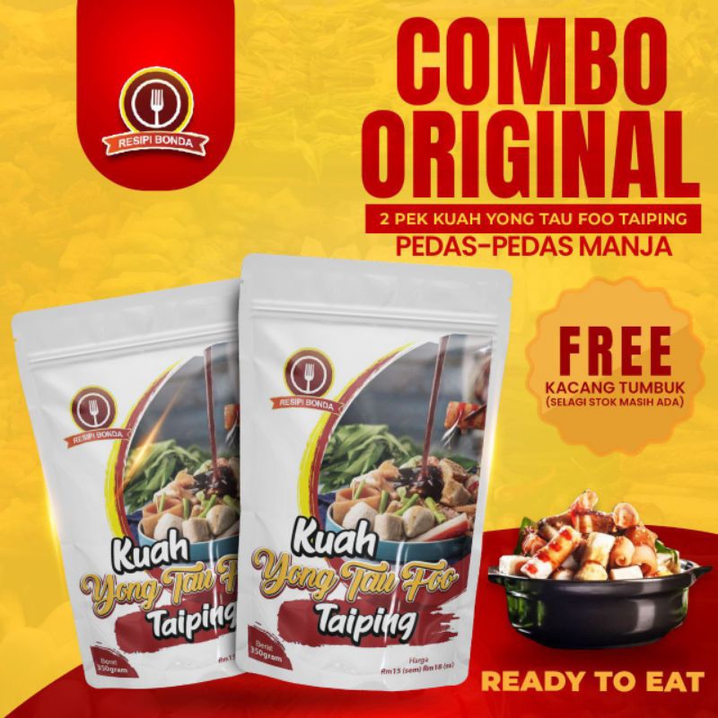 Kuah Yong Tau foo Original Kombo 2 Pek Free Kacang Tumbuk | Shopee Malaysia