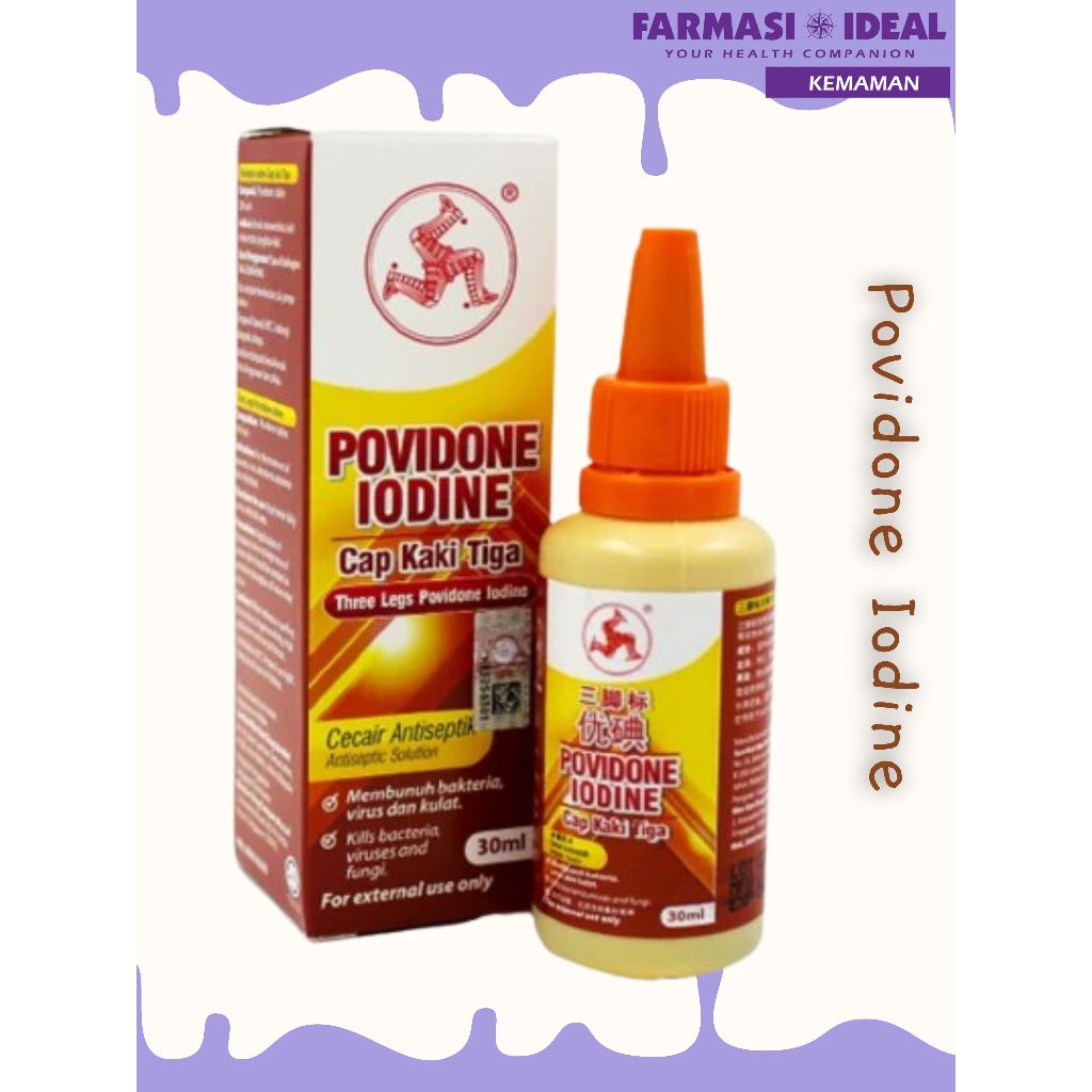 🔥READY STOCK🔥Three Legs Povidone Iodine | Shopee Malaysia