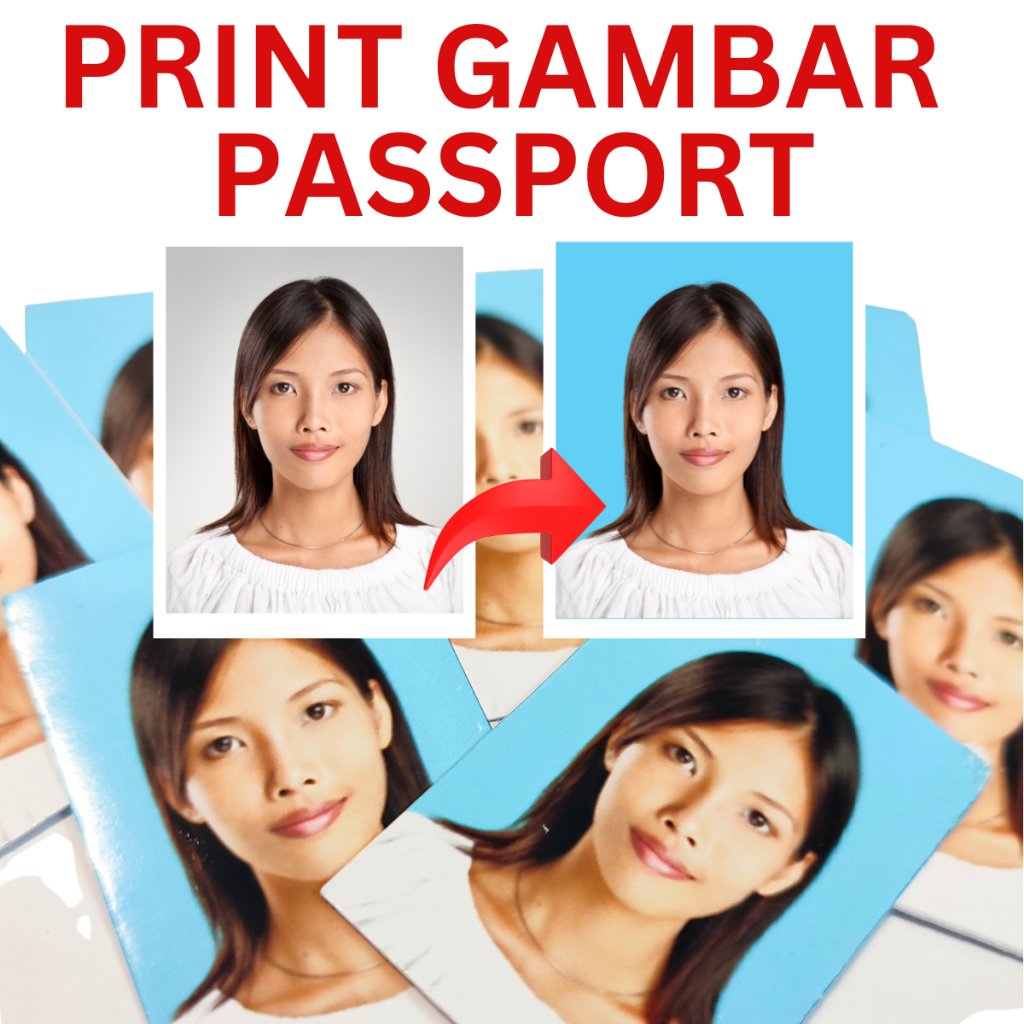 Print Gambar passport / Gambar Passport / Lesen memandu / Gambar Nikah ...