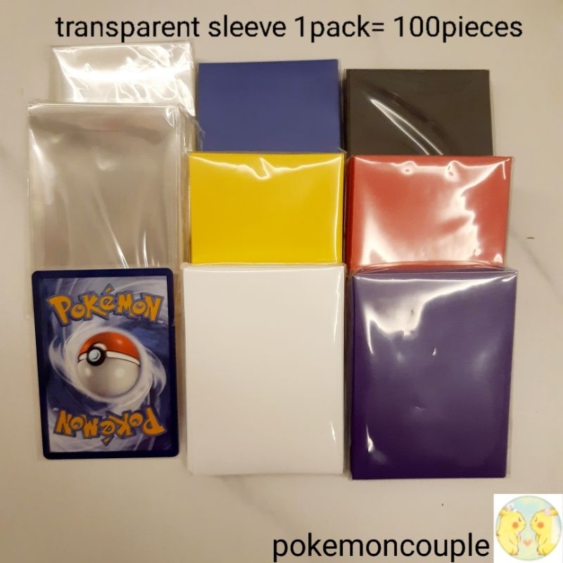 Pokemon card TCG :100piece/Pack Transparent Card Game sleeve, Pokemon ...