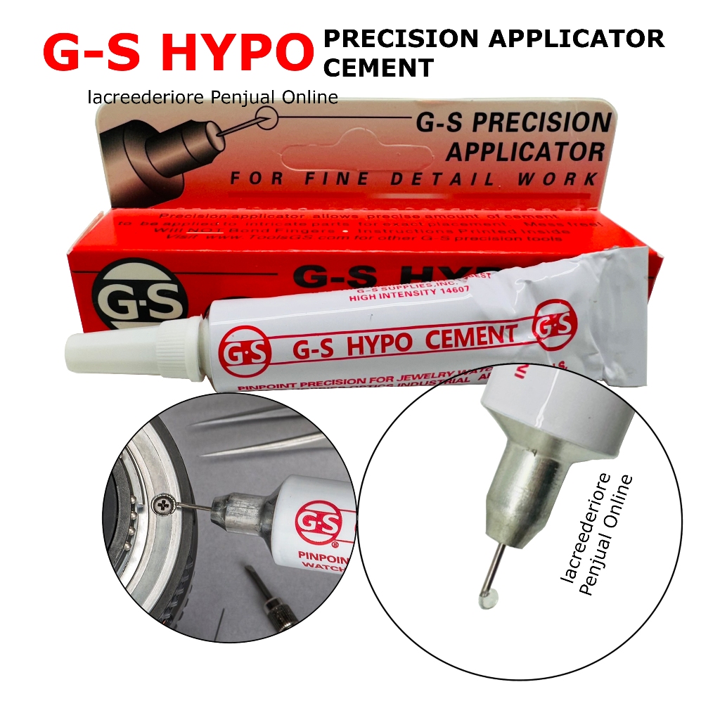 G-S Hypo Precision Applicator Cement Glue Gam Simen Aplikator Ketepatan ...