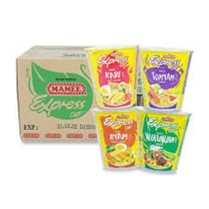 MAMEE EXPRESS CUP CURRY 65G / AYAM 64G / TOMYAM 68G / VEGETARIAN 65G - 24 Cups/Ctn | Shopee Malaysia