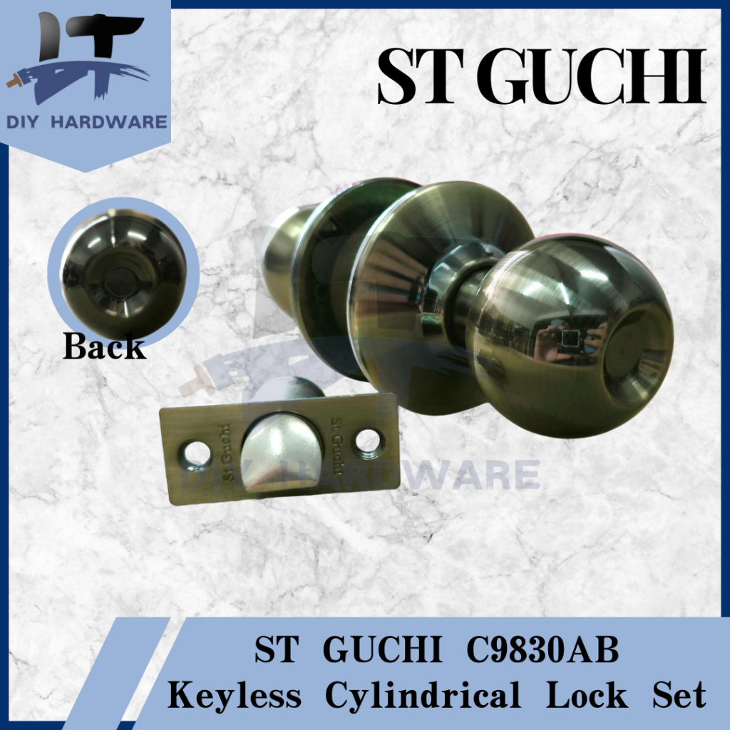 ST Guchi Heavy Duty Cylindrical Door Lock（Keyless）For Store Room ...