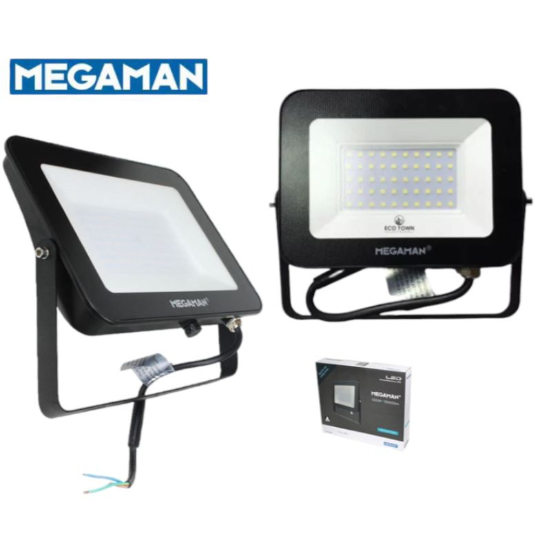 MEGAMAN LED SOLAR FLOODLIGHT IP65 6500K (DAYLIGHT) 100W/200W | Shopee ...