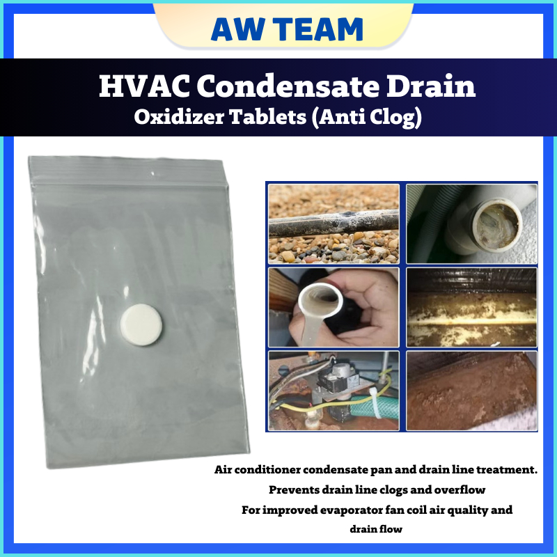 HVAC Condensate Drain Oxidizer Tablets (Anti Clog) 1 PCS Aircond Air ...