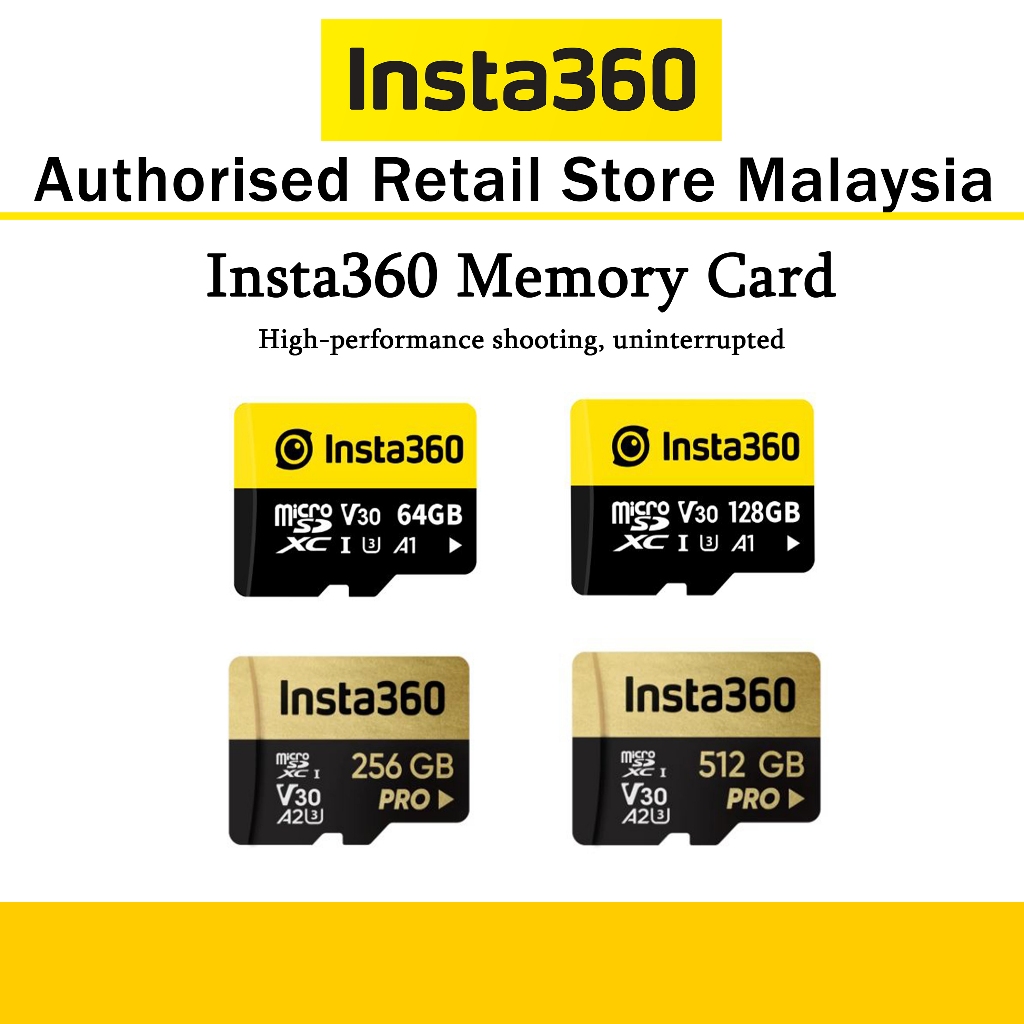 Insta360 Memory Card — MicroSDXC™ UHS-I Card (256GB/512GB) | Shopee ...