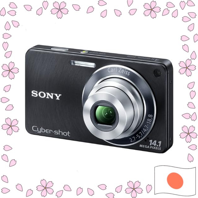 SONY Digital Camera Cyber-Shot W350 Black/pink DSC-W350 USED CAMERA ...