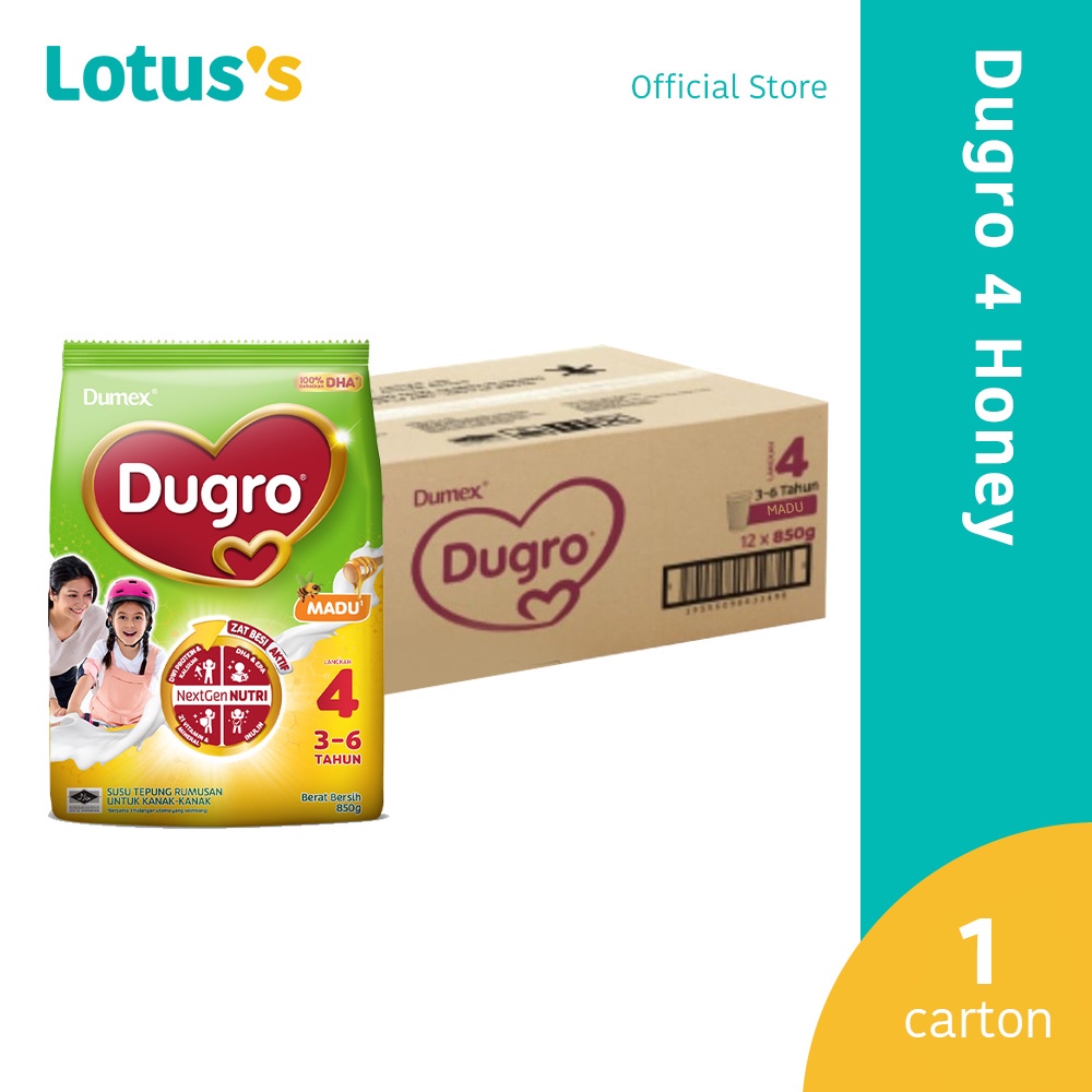 Dugro 4 Honey 850g x 12 packs (1 Carton) | Shopee Malaysia