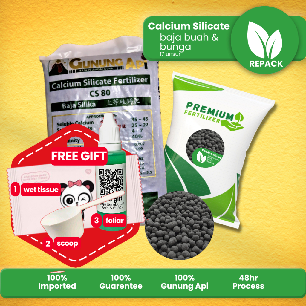 1KG /2KG BAJA SILIKA CALCIUM SILICATE FERTILIZER | Shopee Malaysia