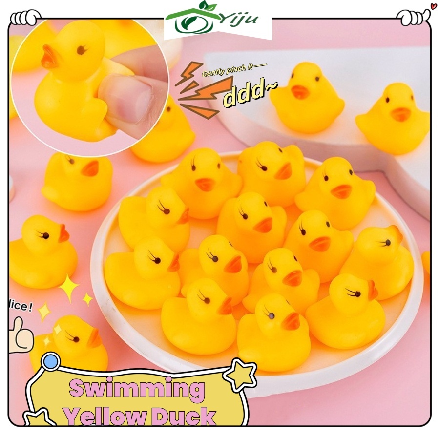 【hot】Creative Swimming Shower Baby Mini Yellow Ducks Rubber Bath Duck ...