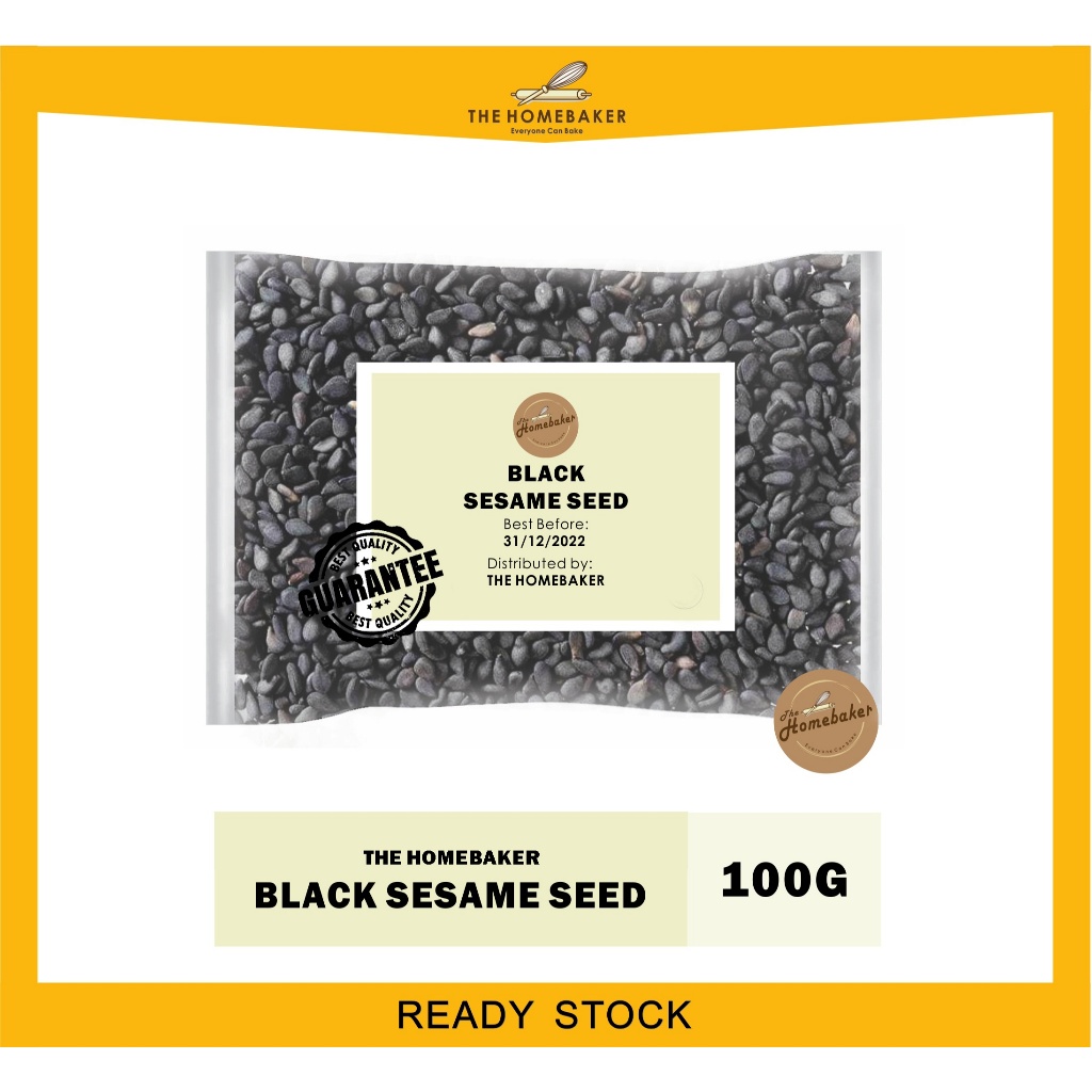 Black Sesame Seed / Bijan Hitam / 黑芝麻 芝麻 / 100g 500g 1kg / Home Baker ...
