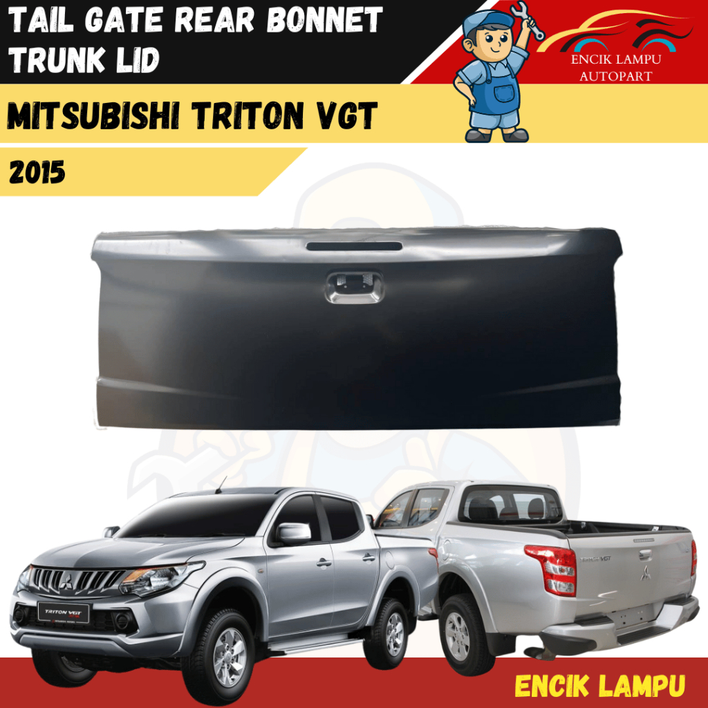 **Tail Gate Mitsubishi Triton Vgt 2015 Rear Trunk Lid Rear Door Cover ...