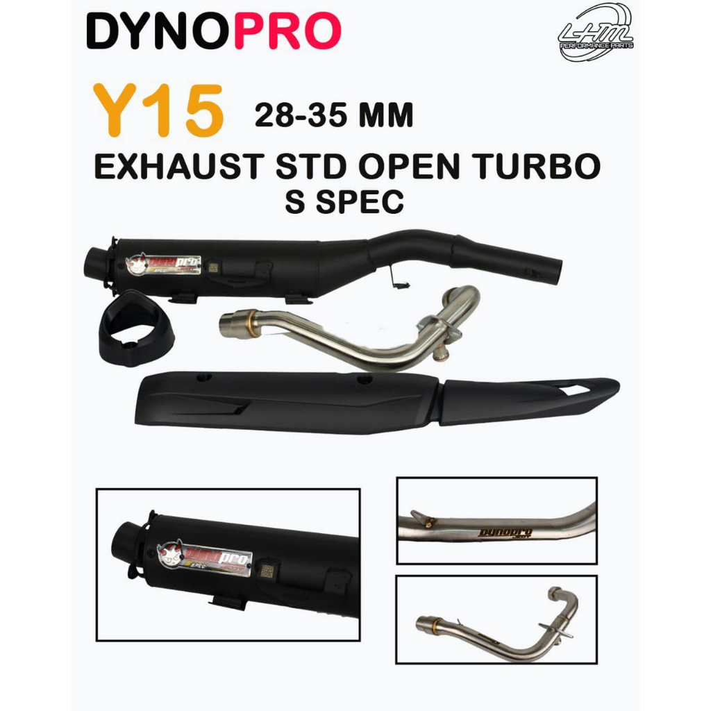 STD RACING EXHAUST OPEN TURBO Y15 28-32MM DAN 35-35MM S SPE | Shopee ...