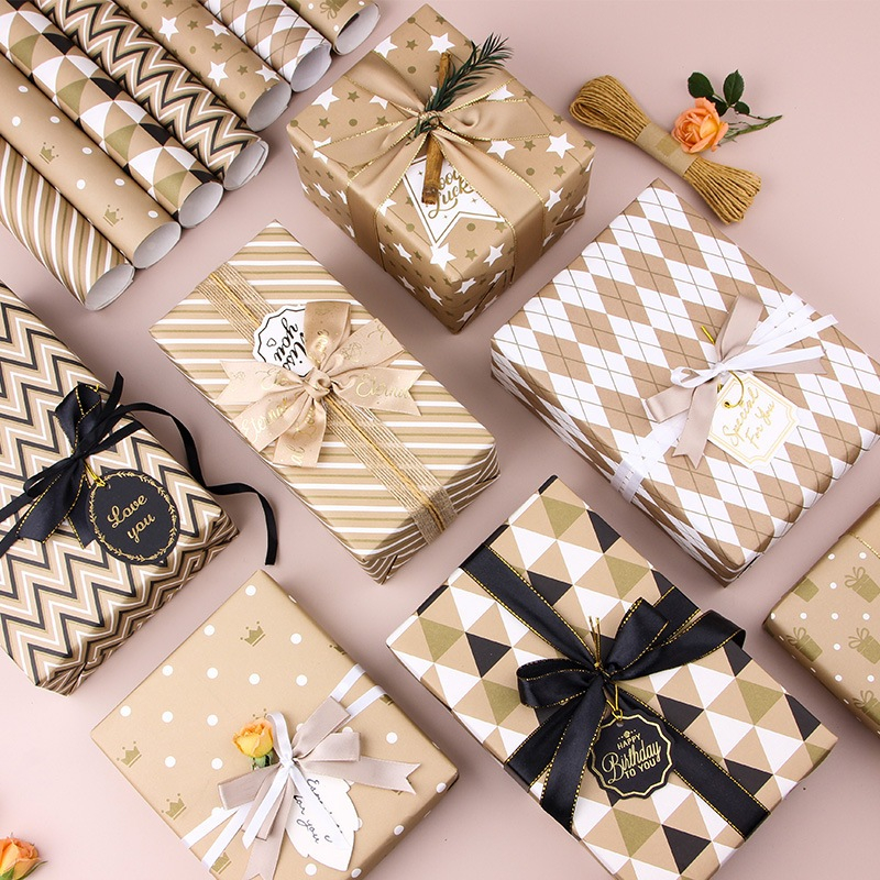 🇲🇾 Eatie Kiddie Classy Gift Wrapping Paper I 50x70cm Non-Glossy Paper I ...