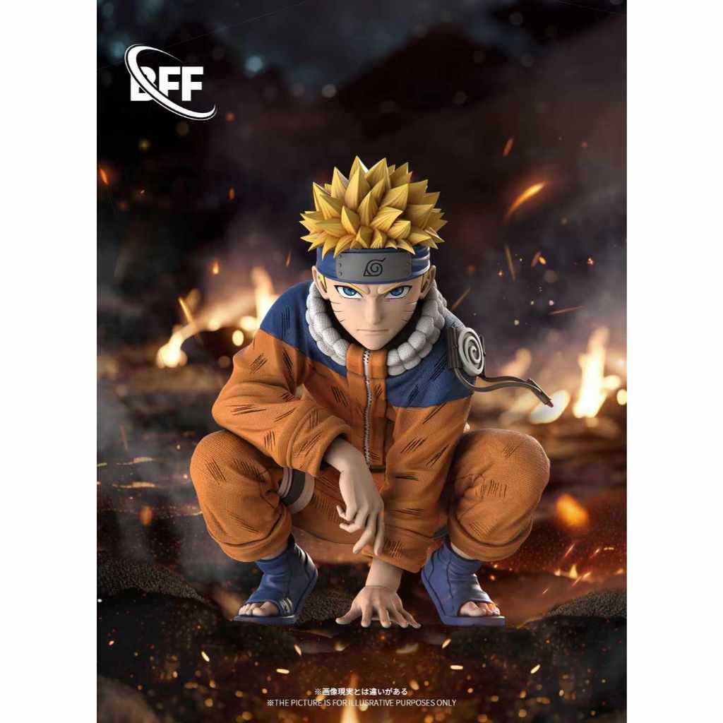 BFF Studio - Squatting Uzumaki Naruto Naruto Shippuden Resin Statue ...