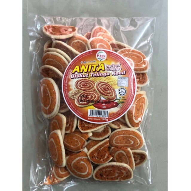 Anita Halal Fresh Traditional Mini Biskut Telinga Pedas /Spiced Wheel ...