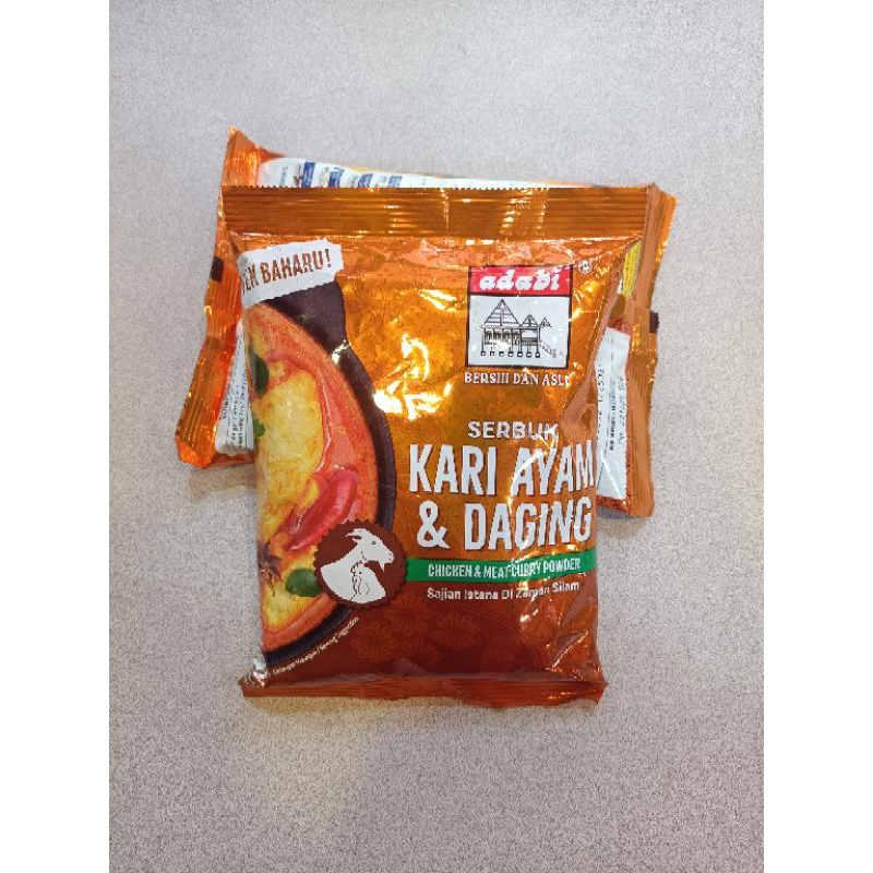 ADABI SERBUK KARI AYAM DAN DAGING 250G | Shopee Malaysia