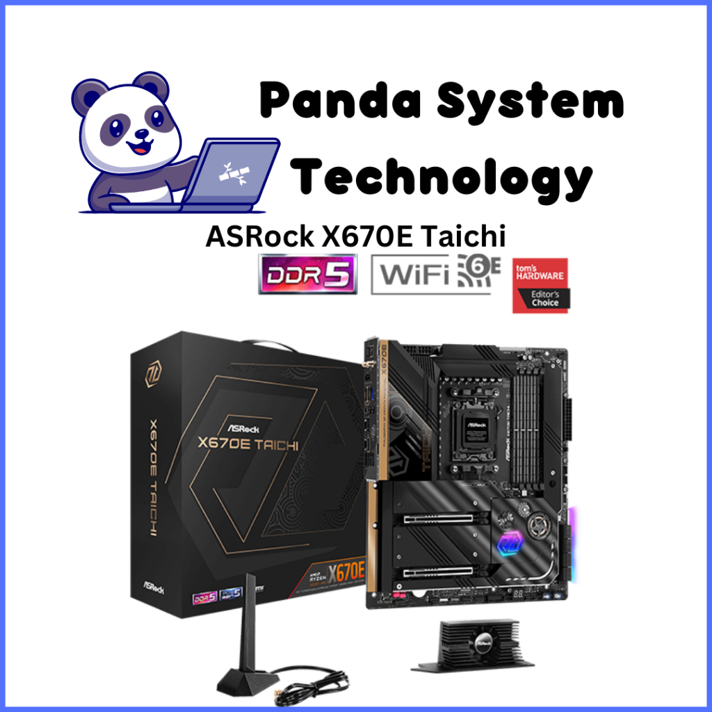 ASRock X670E Taichi motherboard pc Phase Power Design AMD Ryzen™ 9000 ...