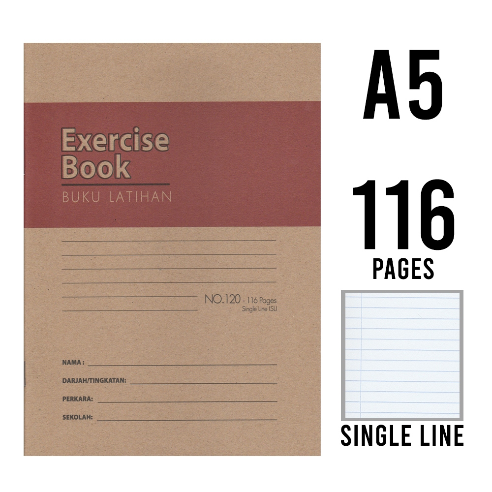 CP FORMS | EXERCISE BOOK | BUKU LATIHAN KECIL - KRAFTY EXERCISE BOOK ...