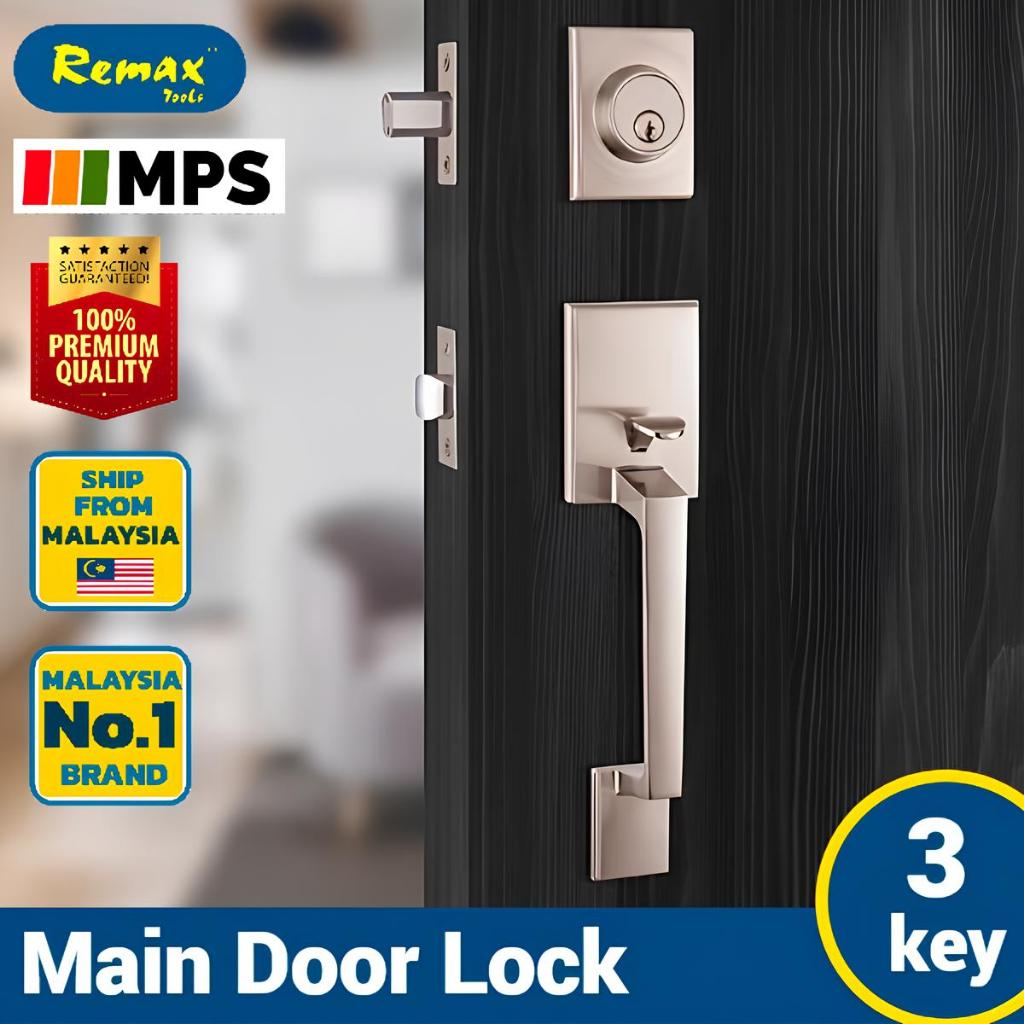 Remax Entrance Handle Door Lock Set Double Handle Antique Copper Lock ...