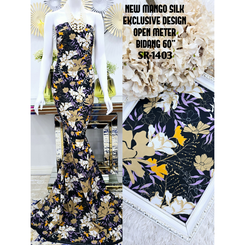 KAIN MANGO SILK UNIQUE STYLR PREMIUM QUALITY | Shopee Malaysia