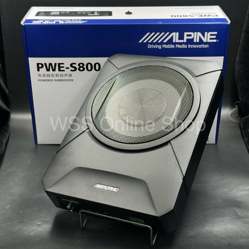 Alpine [Original] 8” Underseat Active Subwoofer with Remote Controller ...
