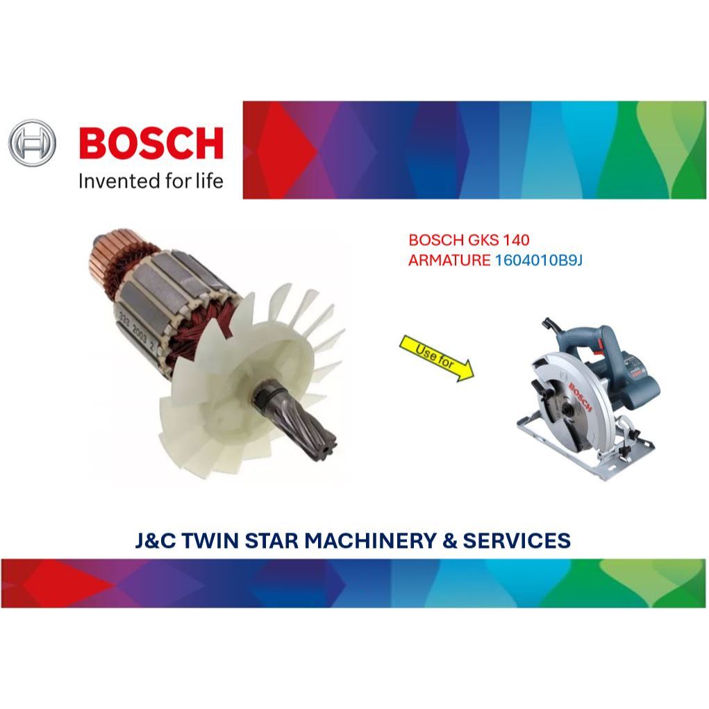 BOSCH GKS 140 ARMATURE 1604 010 B9J * | Shopee Malaysia