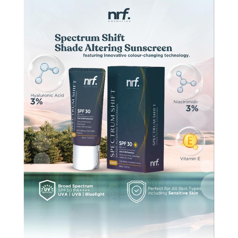 NRF Cosmetics The Spectrum Shift Shade Altering Sunscreen Spf30 PA ...