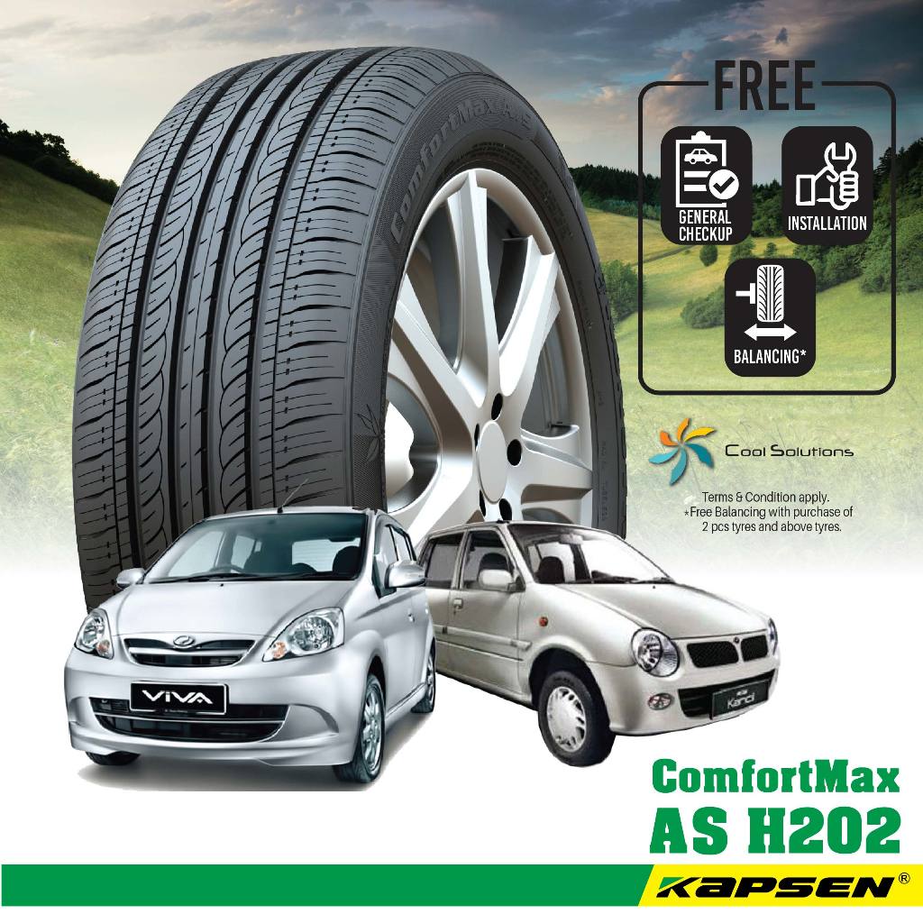 KAPSEN H202 155/70R12; 165/70R12; 165/55R14; 175/50R15 for Perodua ...
