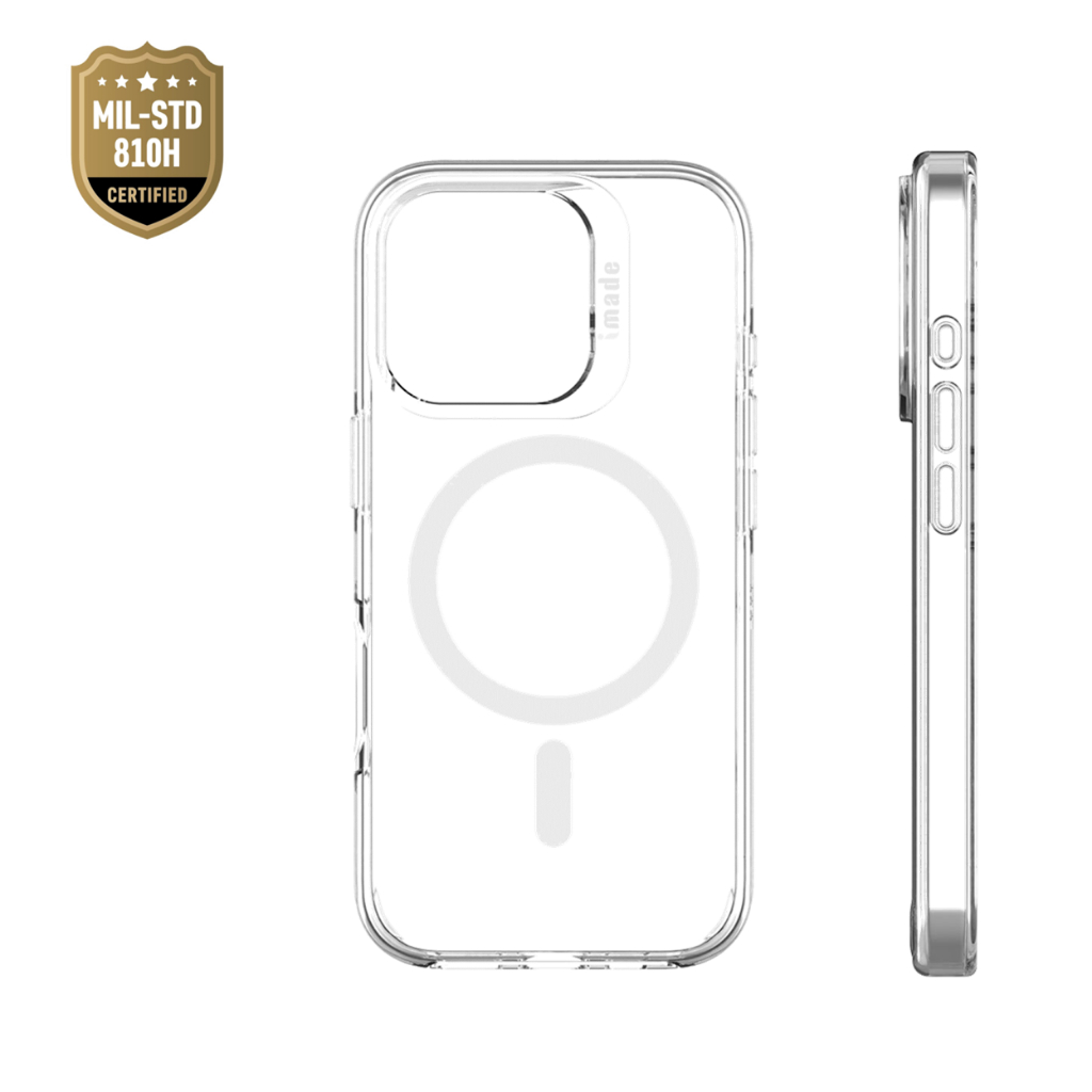 imade Crystaline Magnetic Charging Case for iPhone16 | Transparent ...