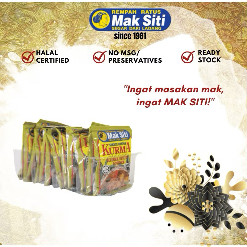 Mak Siti Serbuk Rempah Kurma 25gm (1 Small Pack) | Shopee Malaysia
