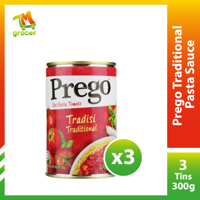 Prego Traditional Pasta Sauce (300g) x 3 tins | Shopee Malaysia