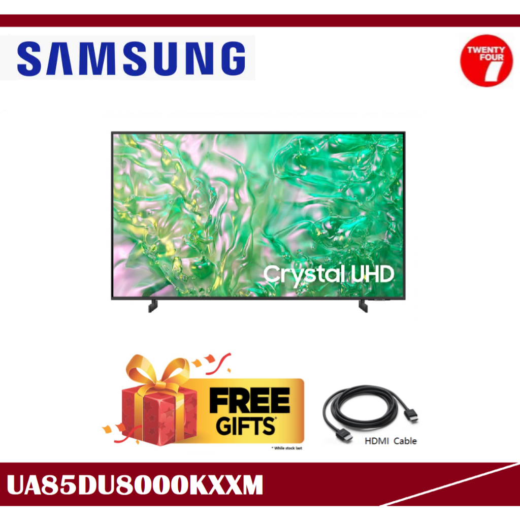 [ Delivered by Seller ] SAMSUNG 85" inch DU8000 Crystal UHD 4K Smart TV ...