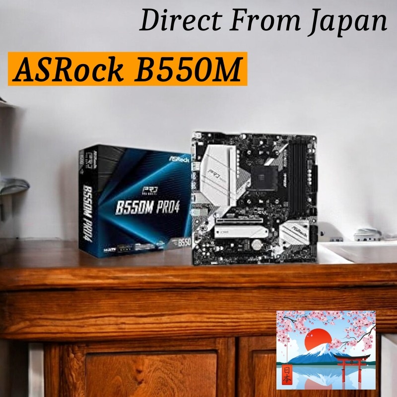 ASRock B550M Pro4, a Micro ATX motherboard featuring the AMD Ryzen 5000 ...