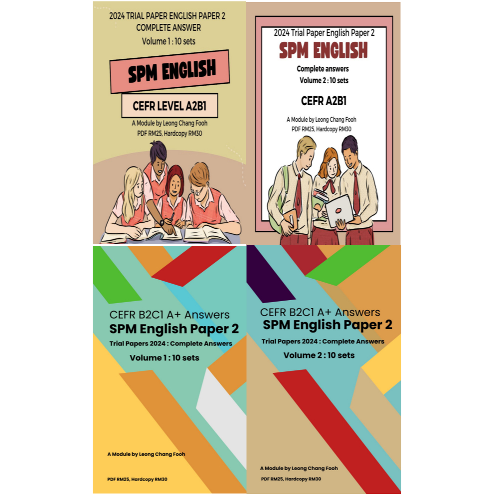 Quadruple Set PDF 2024 Trial Paper SPM English Paper 2 A2B1 and B2C1 ...