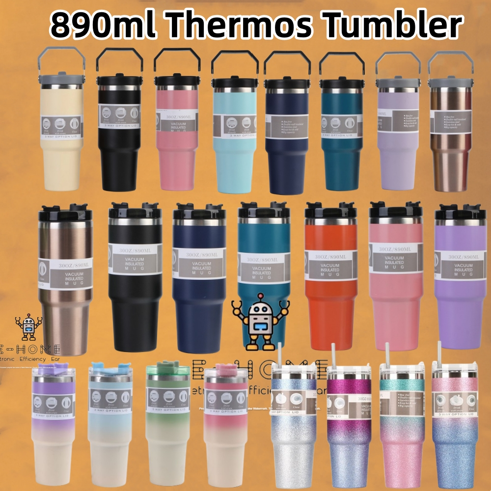 NEW Diamond Thermos Cup Tumbler Botol Tumbler Straw Water Bottle Bottle Ice Cup 304 Stainless ...