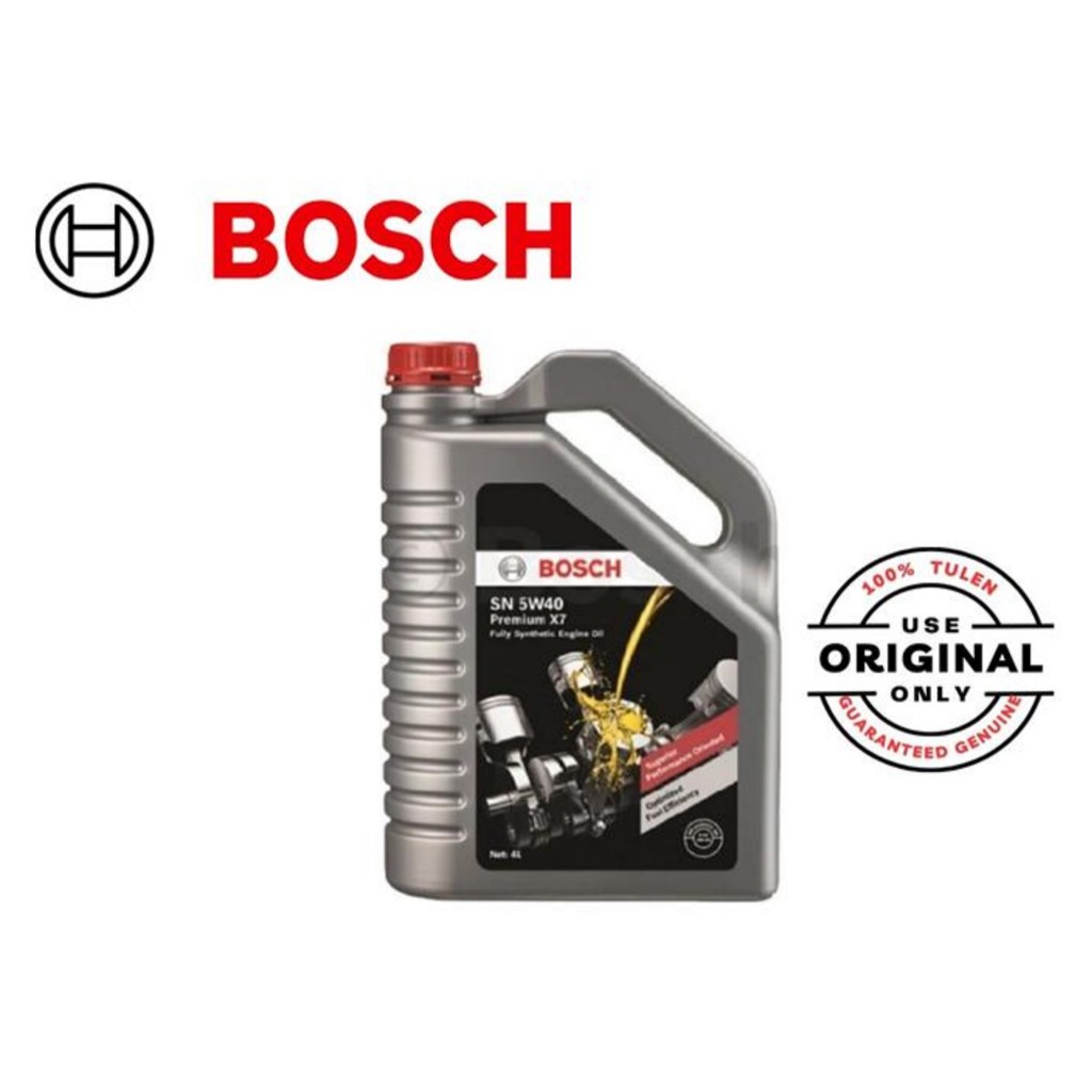[EM] Bosch Premium X7 5W40 Fully Synthetic Bosch Engine Oil 1987L24073 ...