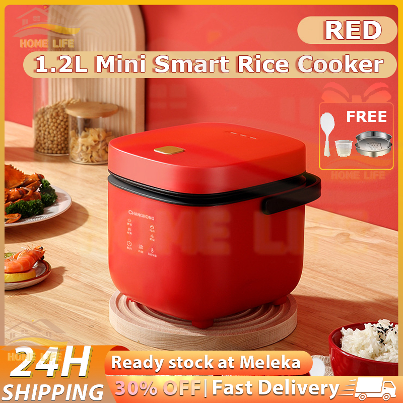 1.2L Mini Rice Cooker Periuk Nasi Elektrik Kecil Cooking Pot Electric ...